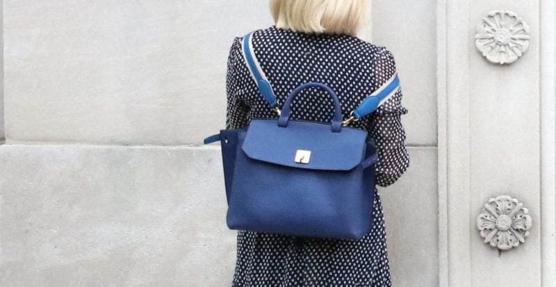 15 Fashionable Ways to Wear Backpacks - BlueGrayGal