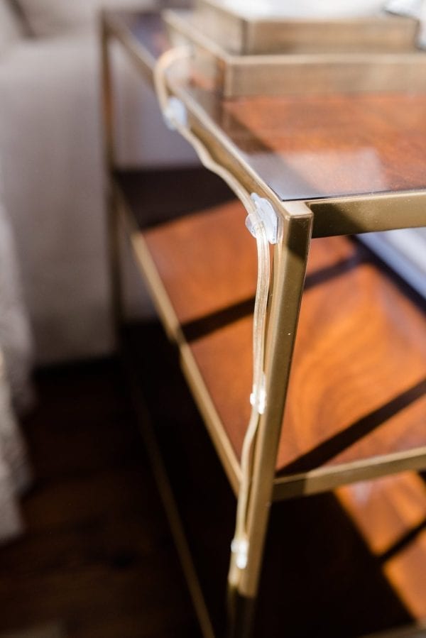 3 creative ways to hide lamp cords and tidy your house! | bluegraygal