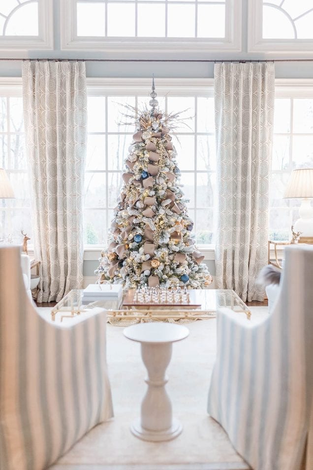 6 Ideas For How To Decorate A Flocked Christmas Tree BlueGrayGal 6-ideas-for-how-to-decorate-a-flocked-christmas-tree-bluegraygal