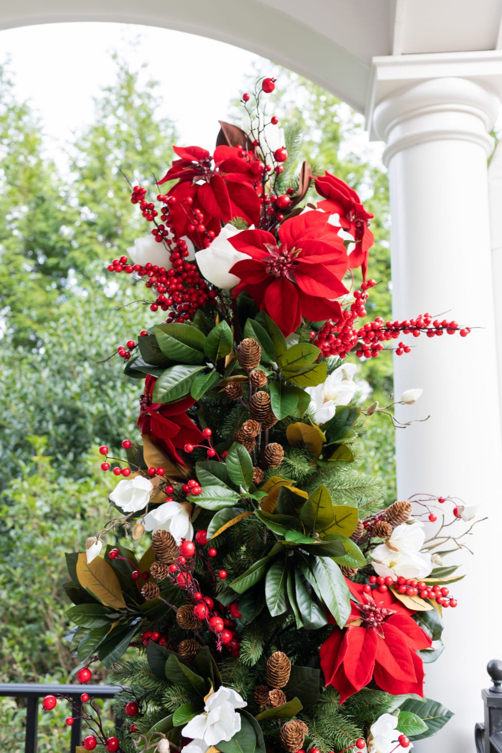 A Simply Southern Christmas for Christmas Balcony Ideas! | BlueGrayGal